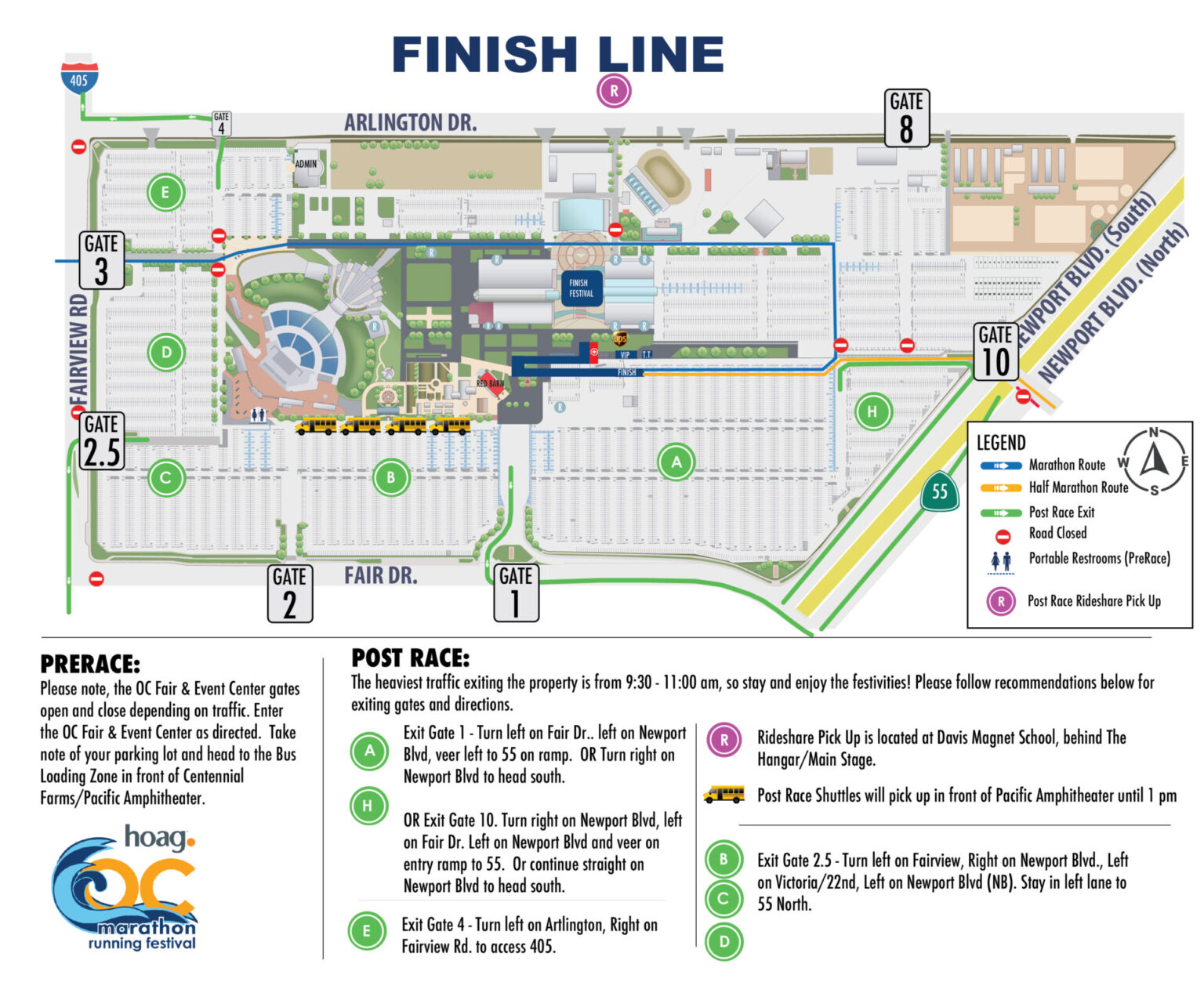 OC Marathon Weekend Parking Made Easy for Drivers