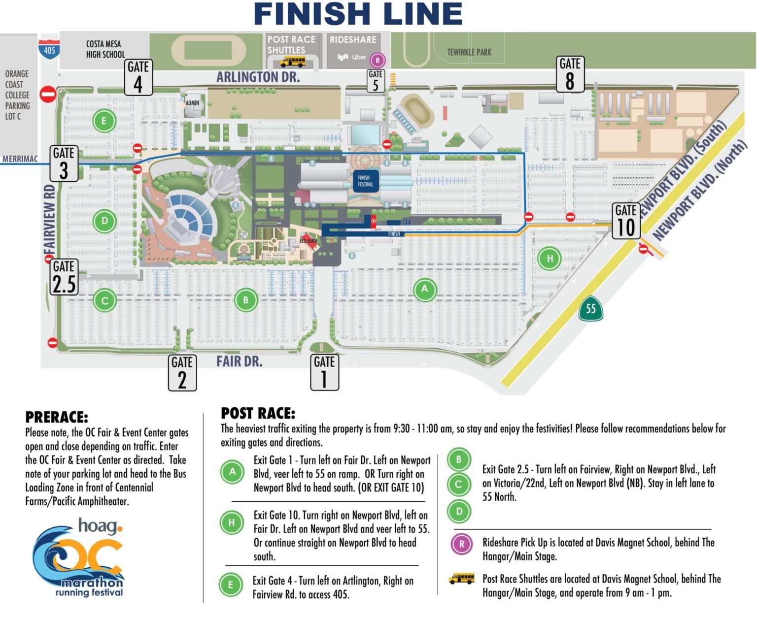 OC Marathon Weekend Parking Made Easy for Drivers